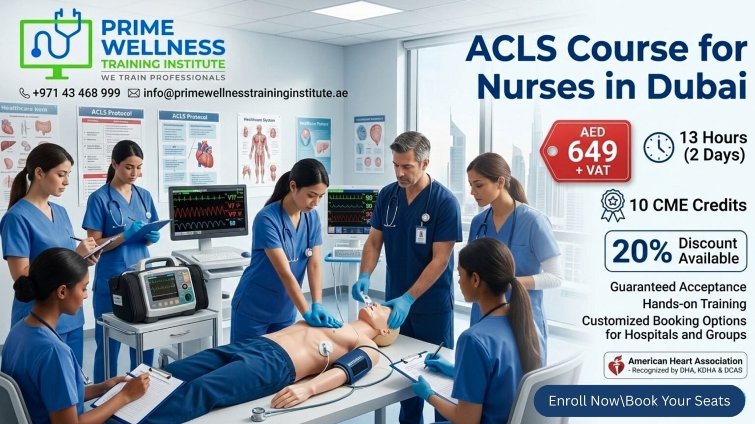 ACLS Course for Nurses in Dubai – Enroll Now